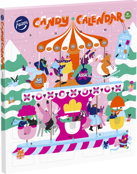 Købe Fazer Candy Calendar Julkalender 500 g | Teknikproffset.dk